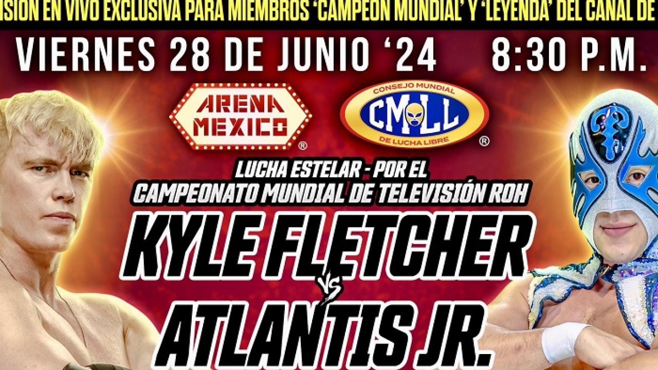 ROH TV Title To Be Defended In Arena Mexico At Friday's CMLL Event ...