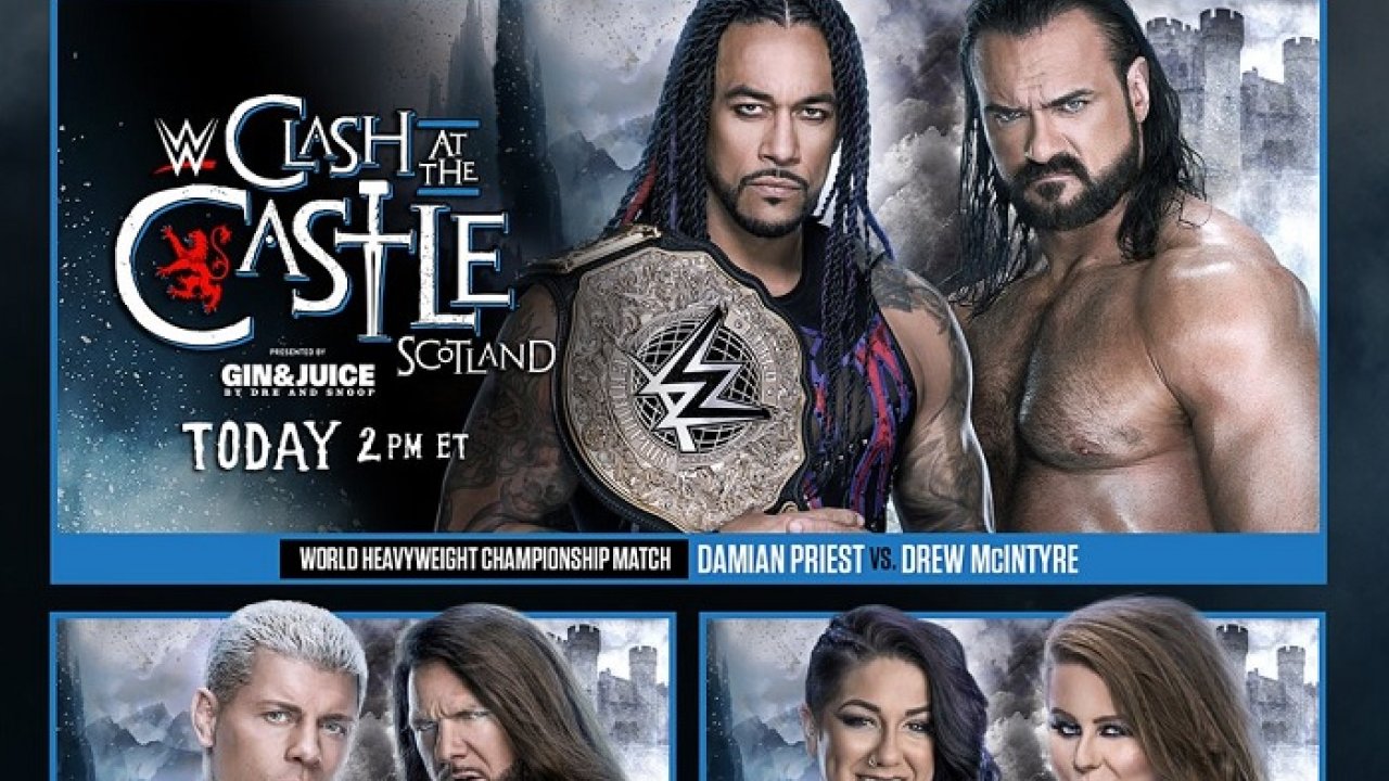 Updated Lineup For Today's WWE Clash At The Castle: Scotland PLE At OVO ...